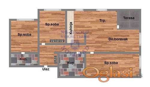 Komforan trosoban! 89m2