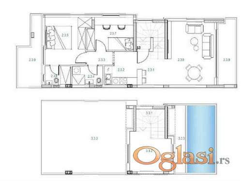 Četvorosoban stan - novogradnja, 64m2 terasa, bazen *povrat PDV-a*
