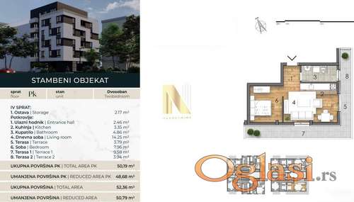 Novogradnja na mirnoj lokaciji sa puno zelenila, vrhunski kvalitet gradnje i opreme