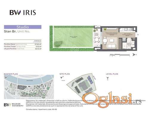 Najtraženiji studio sa baštom, uskoro useljiv ID#1191