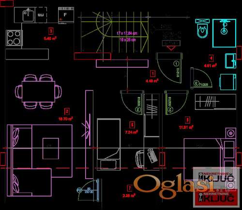 ADICE, 54m2, Dvoiposoban sa pdv