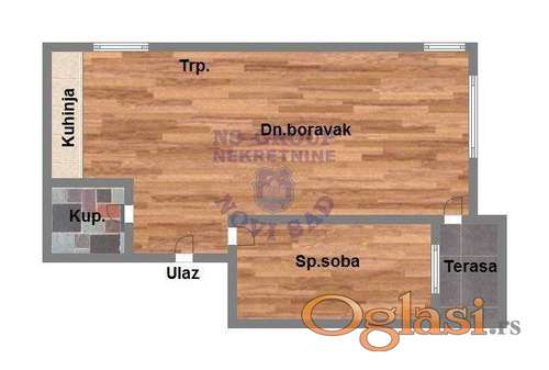 Jednoiposoban 41m2 Sadovi