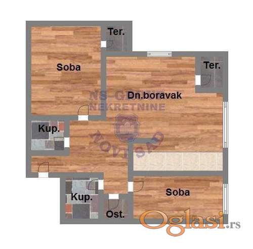 Trosoban 87m2 Bulevar patrijarha Pavla