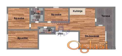 Cetvorosoban stan u izgradnji u Sremskoj Kamenici