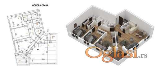 Bulevar Patrijarha Pavla, fenomenalan četvorosoban stan. Isplata u ratama.
