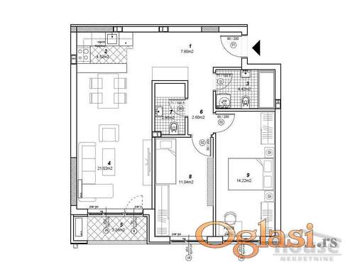 STAN - NOVI SAD - TELEP - 70m2 - 151920 evra
