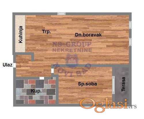 Dvosoban stan, 41m2, Trandžament