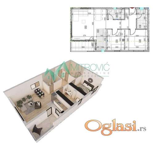 Sremska Kamenica - Kvalitetna zgrada - stanovi od 28m2 do 130 m2