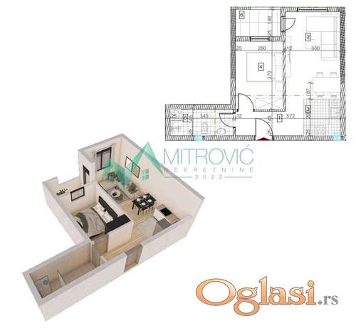 Sremska Kamenica - Kvalitetna zgrada - stanovi od 28m2 do 130 m2