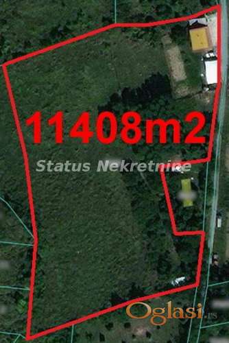 Fruška Gora-Porodična kuća 100 m2 na osunčanom velikom Placu 11408 m2 na brdu iznad Beočina-065/385 8880