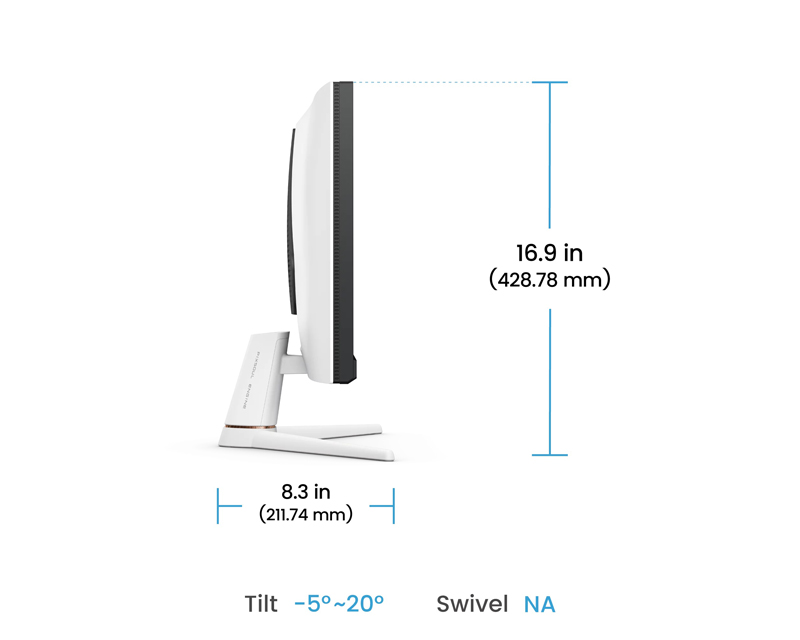 24.5 inča EX251 White LED 1920x1080 IPS 220HZ Gaming beli monitor