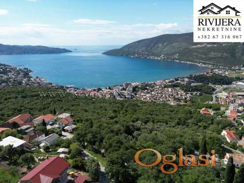 Prodaja zemljiste pogled na more Herceg Novi Suscepan