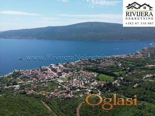 Prodaje zemljist sa odlicnim pogledom na more Baosic Herceg Novi