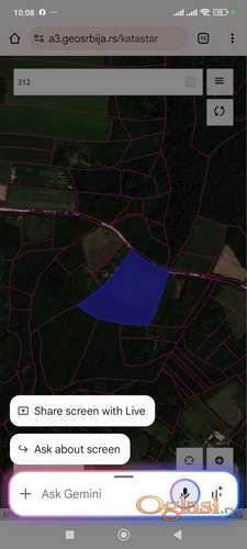 Prodajem njivu Darosava-Arandjelovac