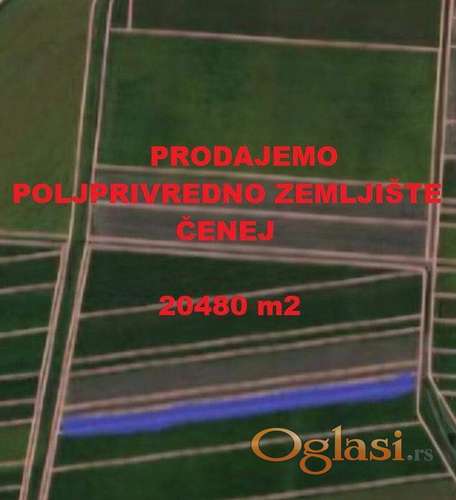 CENEJ 20480 m2 Poljoprivredno zemljišete 91700 Evra ID#2682