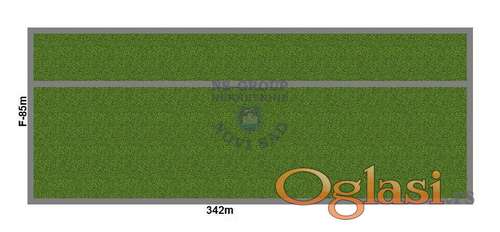 Odličan plac na samom ulazu u Kać, u blizini Continentala!