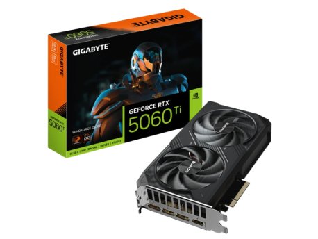 GIGABYTE NVidia GeForce RTX 5060 Ti WINDFORCE 8GB 128bit GV-N506TWF2OC-8GD