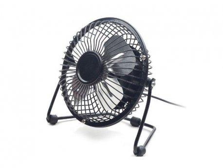 GEMBIRD NF-03 USB 10cm desktop fan black METALNI VENTILATOR