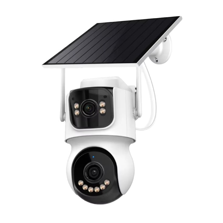 IP Wi-Fi solarna kamera sa dva objektiva, AOV 4MP