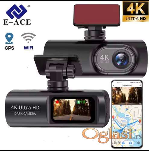 E-ACE Auto Kamera UHD 4K WIFI GPS