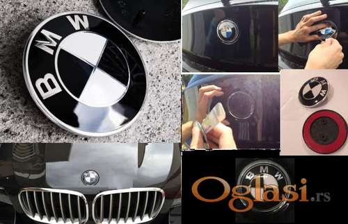 BMW E87/E63 komplet crno/beli znaci par