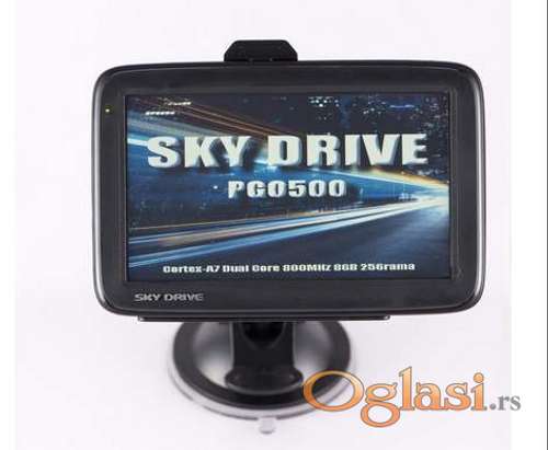 Auto navigacija Sky Drive PGO500 mape 2025 NOVO