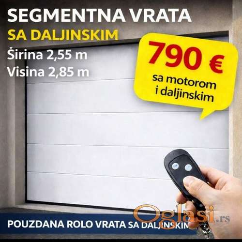 Segmentna vrata sa daljinskim