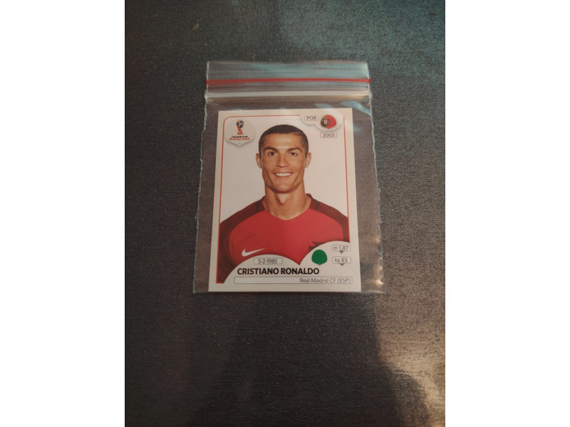 WC Russia 2018 * Panini * CRVENA * CRISTIANO RONALDO *