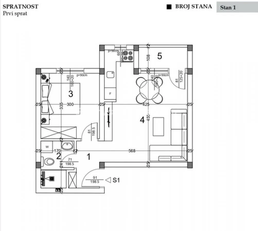 Prodaja, dvosoban stan, 41m², Veternik, Novi Sad Sve Podlokacije