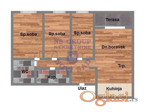 Četvorosoban - 82m2 - Trandžament