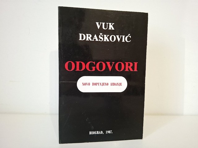 Odgovori - Vuk Drašković