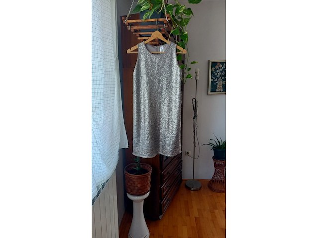 cirkon srebrna haljina