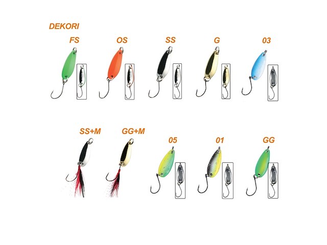 MIKADO MINI KAŠIKA dekor 01(2,5g)