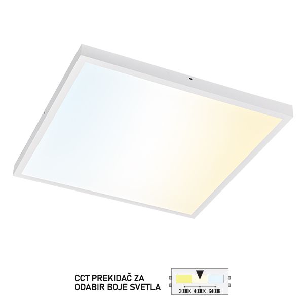 FORMA LED panel nadgradni 600x600 LPA-08-50S CCT