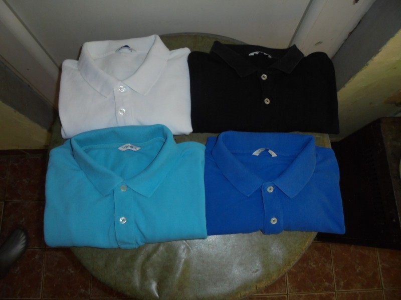ČETRI FIRMIRANE POLO MAJICE *THE BASICS*, VEL. XL