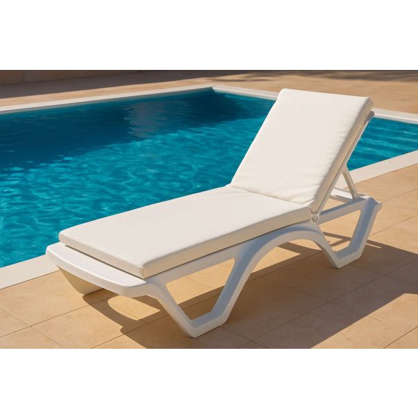 ATELIER DEL SOFA Jastuk za ležaljku Sunny, bela
