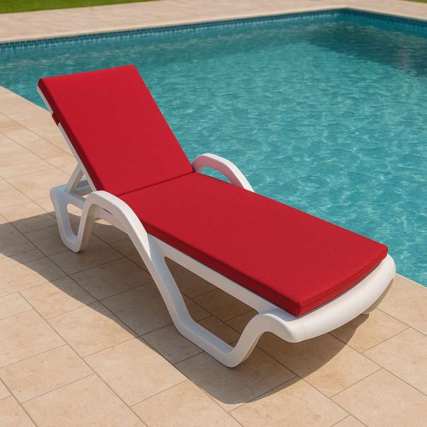 ATELIER DEL SOFA Jastuk za ležaljku Sunny, crvena