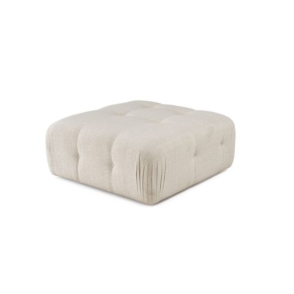 ATELIER DEL SOFA Tabure Doblo Pouffe, krem