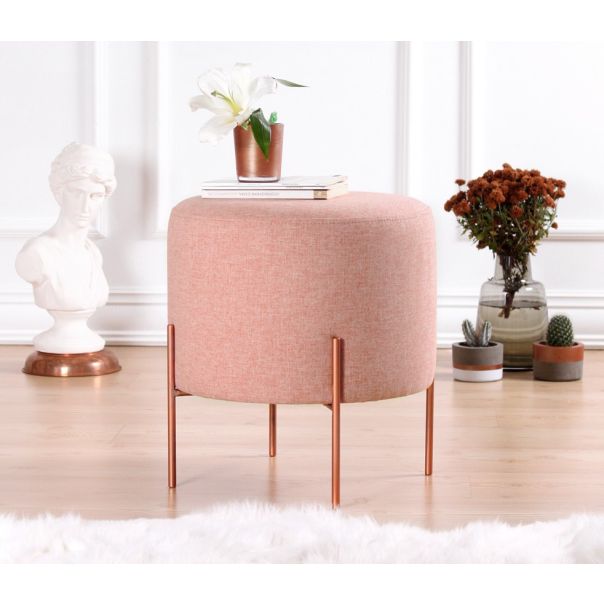 ATELIER DEL SOFA Tabure Copper 44, roze