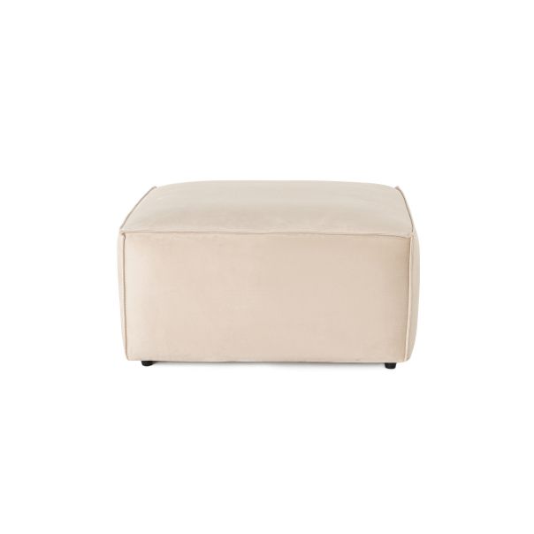 ATELIER DEL SOFA Tabure Lora Pouffe, krem