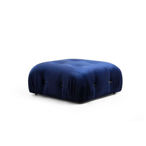 ATELIER DEL SOFA Tabure Bubble Pouffe, tamno plava