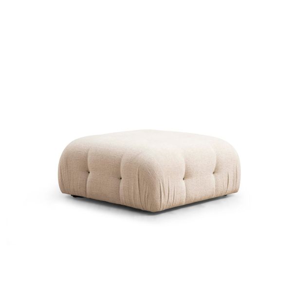 ATELIER DEL SOFA Tabure Bubble Pouffe, krem