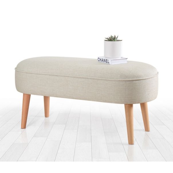 ATELIER DEL SOFA Tabure Lednok, krem