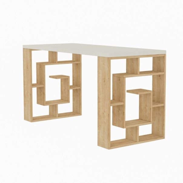 HANAH HOME Radni sto Maze White Oak