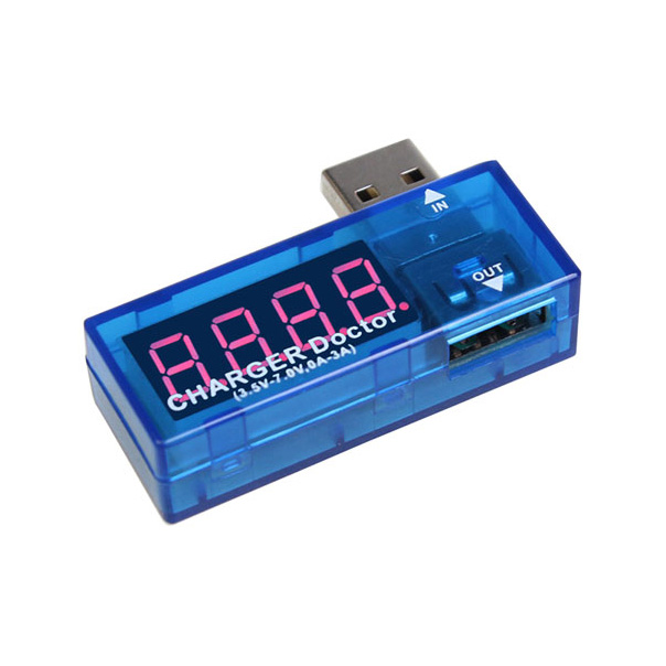 USB tester napajanja sa LED prikazom ugaoni