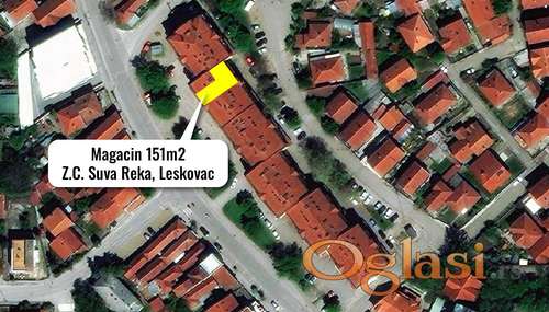 Magacin 151m², Z C Suva Reka, Leskovac