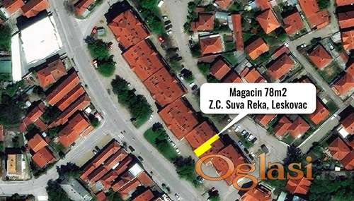 Magacin 78m², Z C Suva Reka, Leskovac