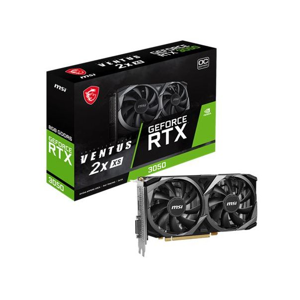 MSI Grafička kartica GeForce RTX 3050 8GB GDDR6 128bit Ventus 2X XS
