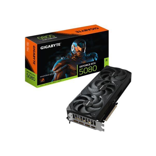 GIGABYTE nVidia GeForce RTX 5080 WINDFORCE SFF 16GB 256bit GV-N5080WF3-16GD