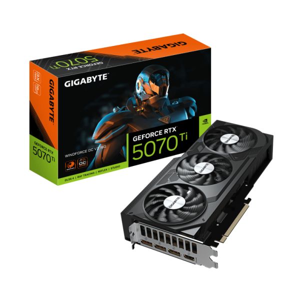 GIGABYTE nVidia GeForce RTX 5070 Ti WINDFORCE OC V2 16GB 256bit GV-N507TWF3OCV2-16GD